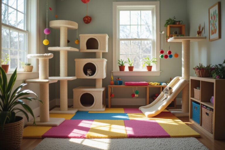 Indoor Cat Play Area: Safe and Affordable DIY Setup